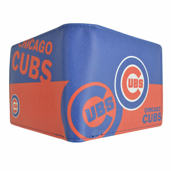 Bags | Chicago Cubs Mens Mlb Leather Bifold Wallet | Poshmark